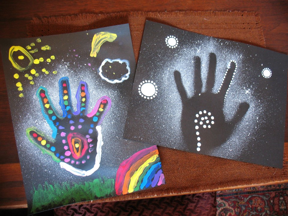 Aboriginal Handprints Craft Art And Crafts For Kids Aboriginal Handprints Craft Art And Crafts For Kids