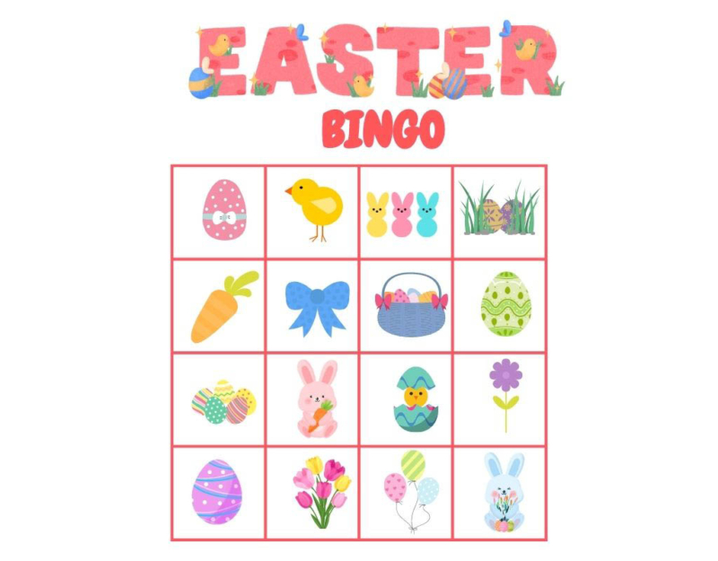 Easter Bingo Game - Easter Activities - Fun Activities For Kids