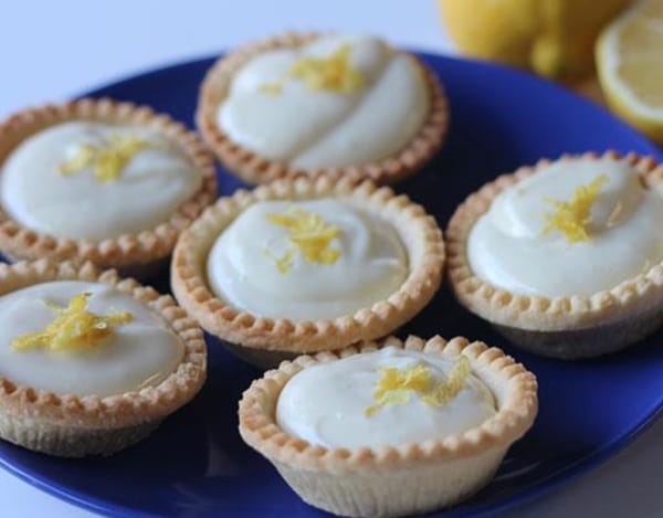 3 ingredient lemon tarts