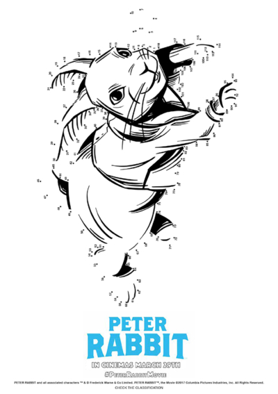 Dot-to-dot Peter Rabbit | Activities | Kidspot