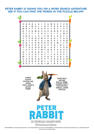 Peter Word Find | Activities | Kidspot