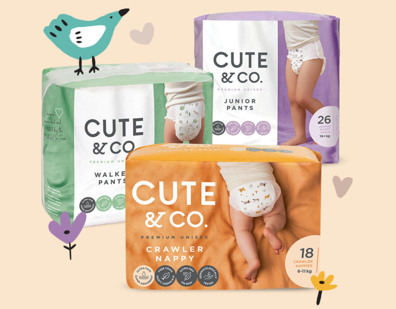 CUTE & CO. Nappies and Nappy Pants | Trial | Kidspot