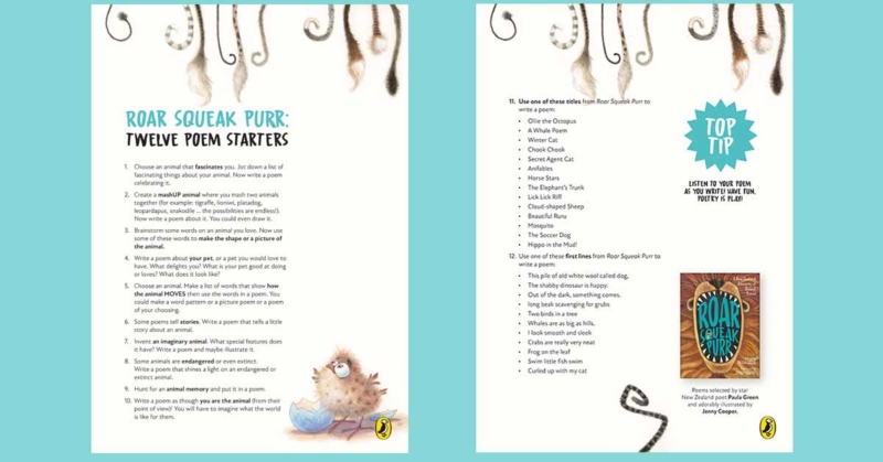 Roar Squeak Purr poem starters | Kidspot